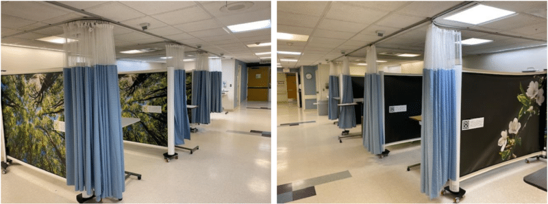 Retractable Privacy Screens for Hospitals & Government Facilities